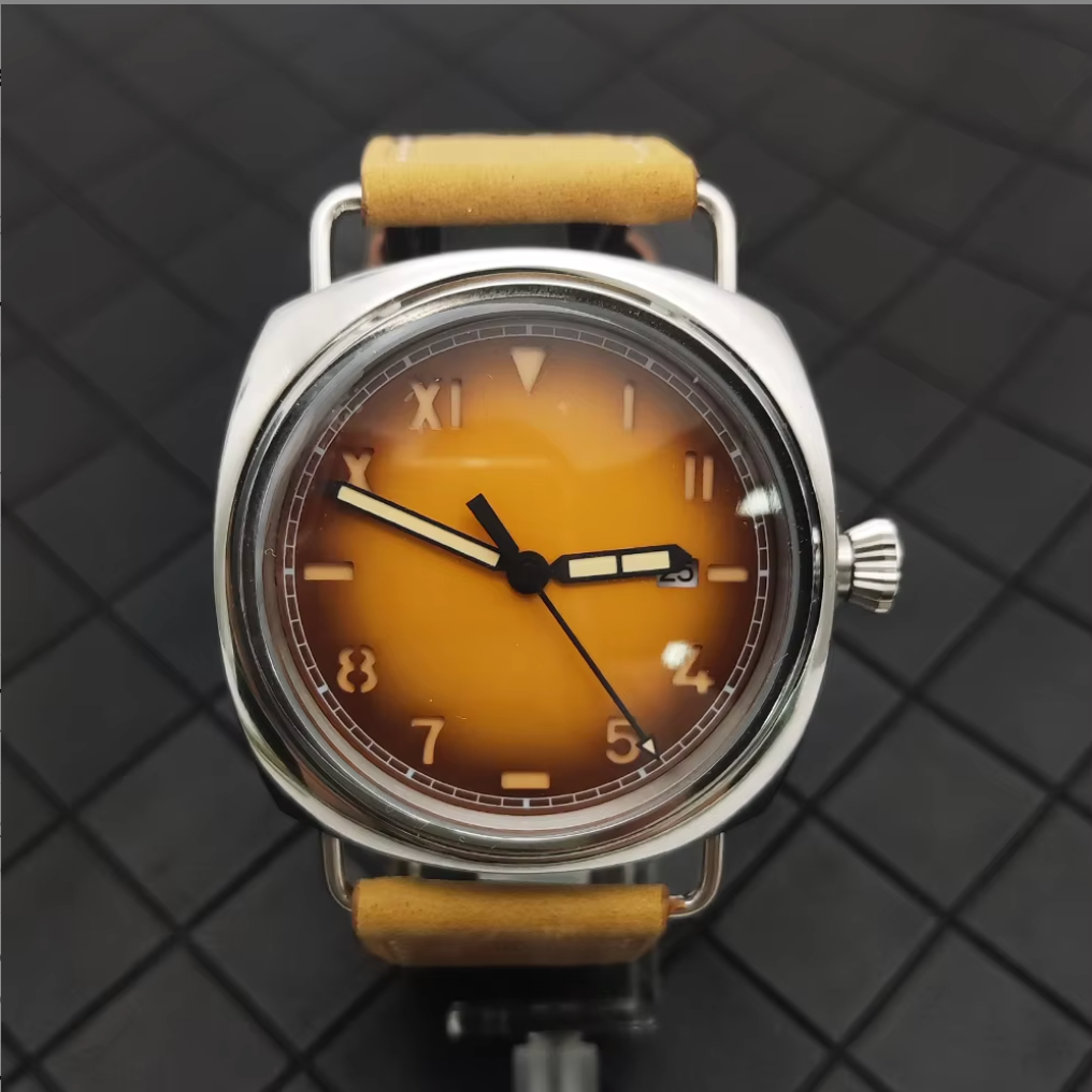 1930s Automatic Cali Vintage Diver's Watch - Men's Leather Strap Watch ...